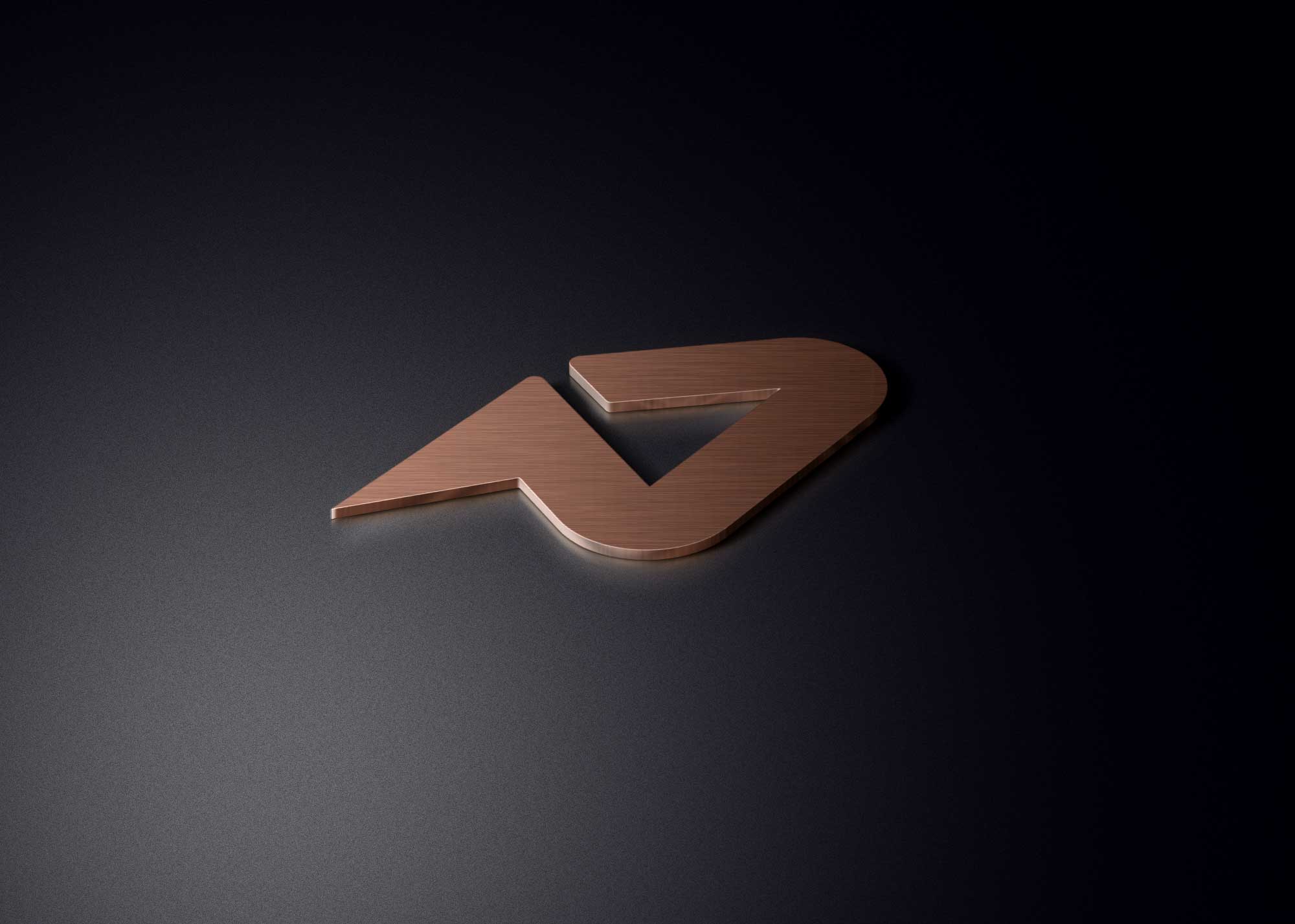 Free: 3D Copper Logo Mockup - nohat.cc