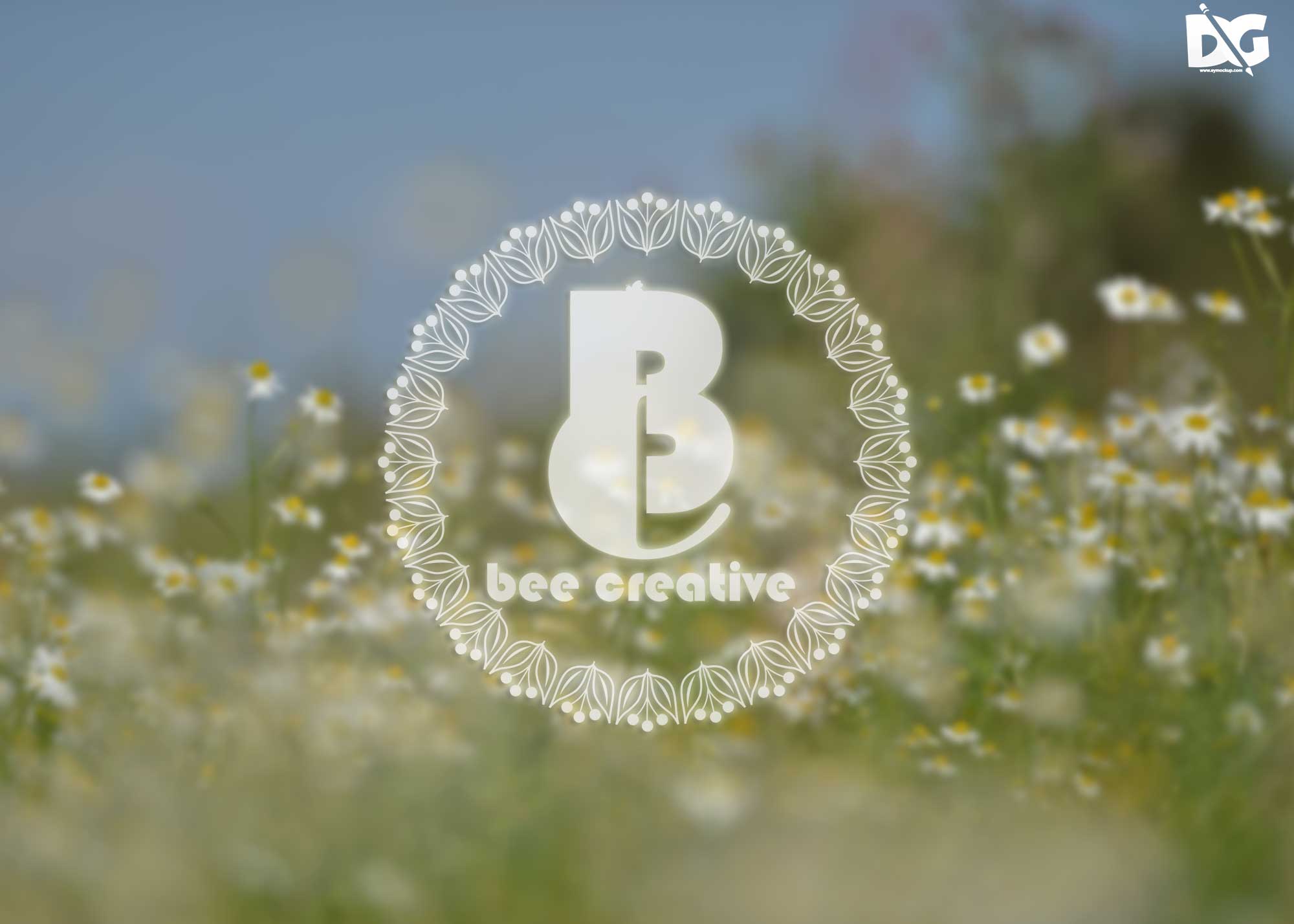 Free: Free Blur Background Clear Logo Mockup - nohat.cc