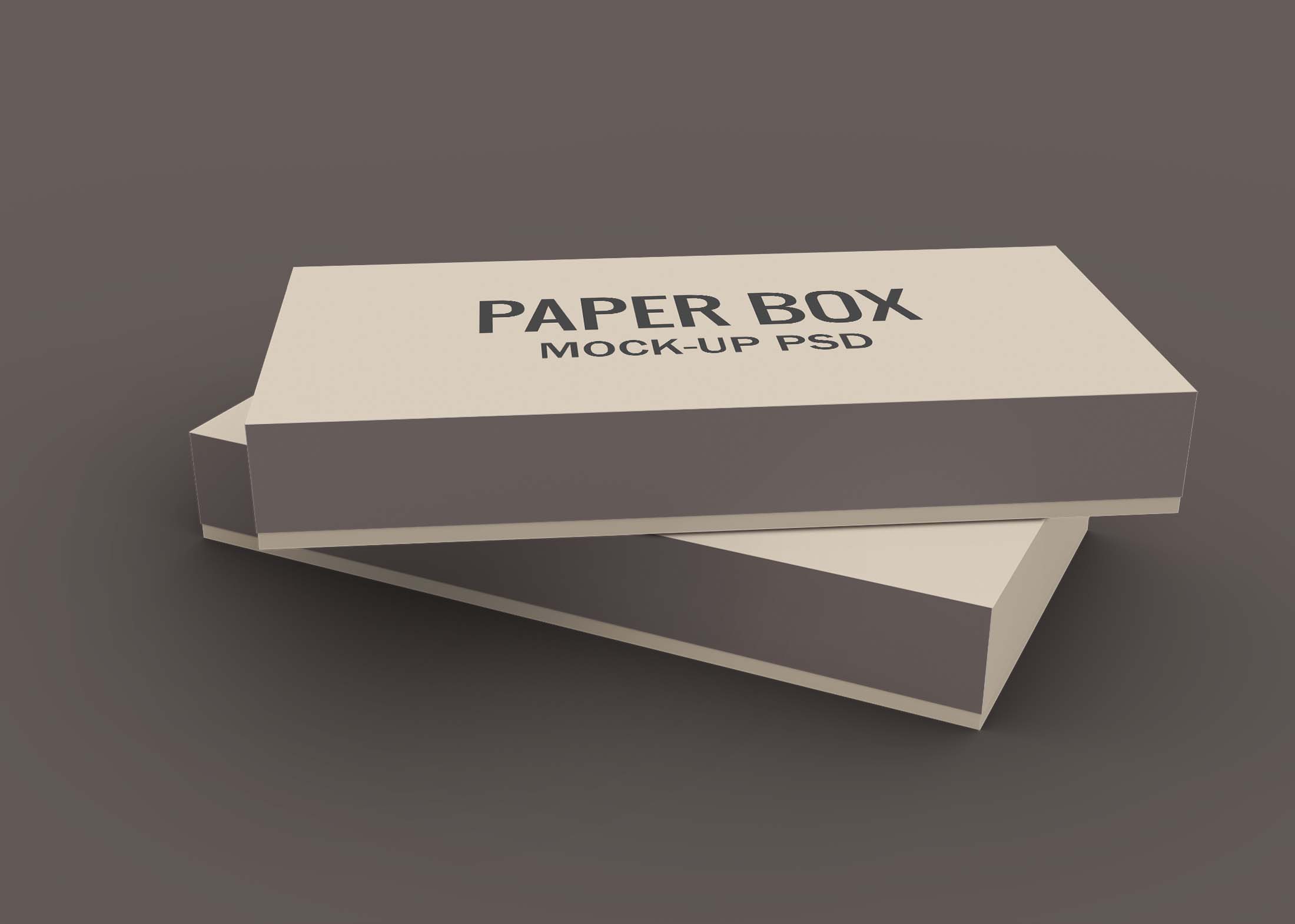 Free: Free Brown Paper Box Mockup - Graphicfolks - nohat.cc