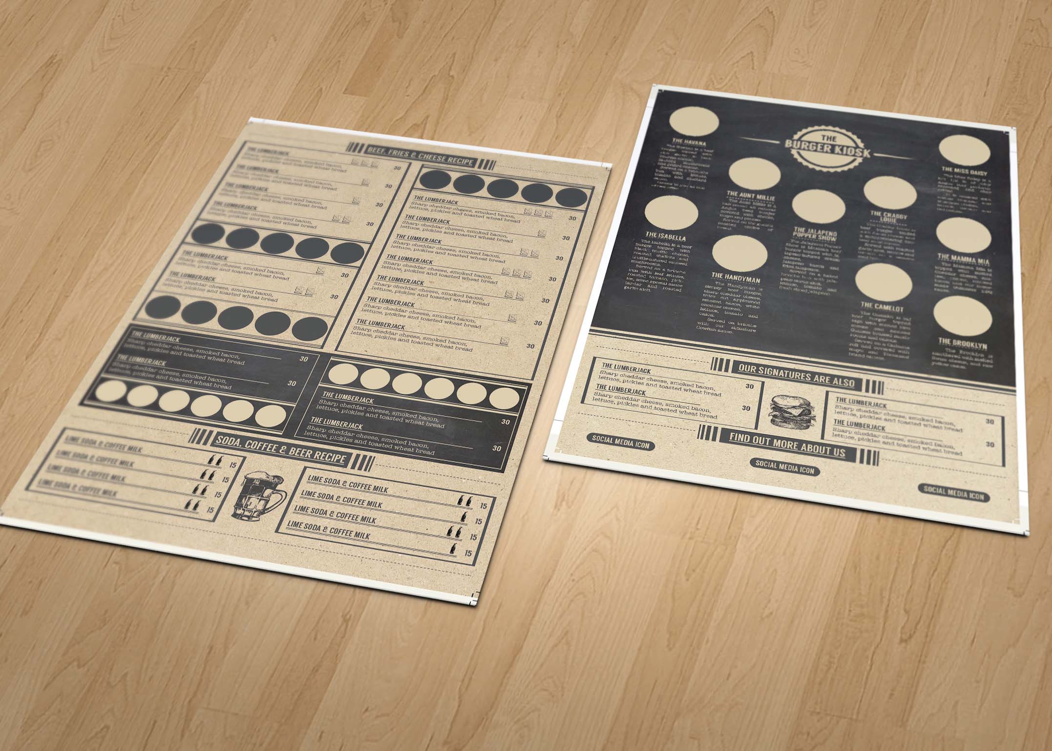 Free: Burger Bar & Restaurant Menu - Graphic Folks - nohat.cc