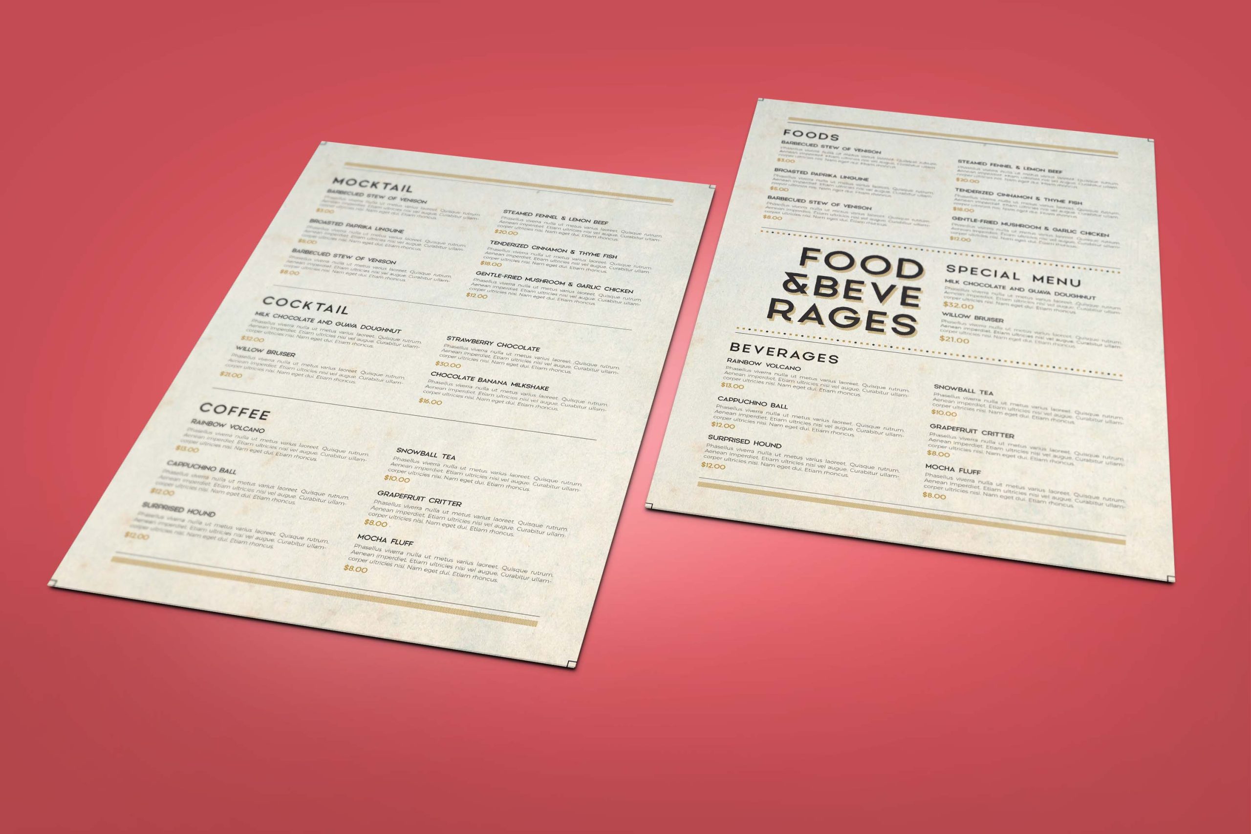 Free: Vintage Menu Design - Graphic Folks - nohat.cc