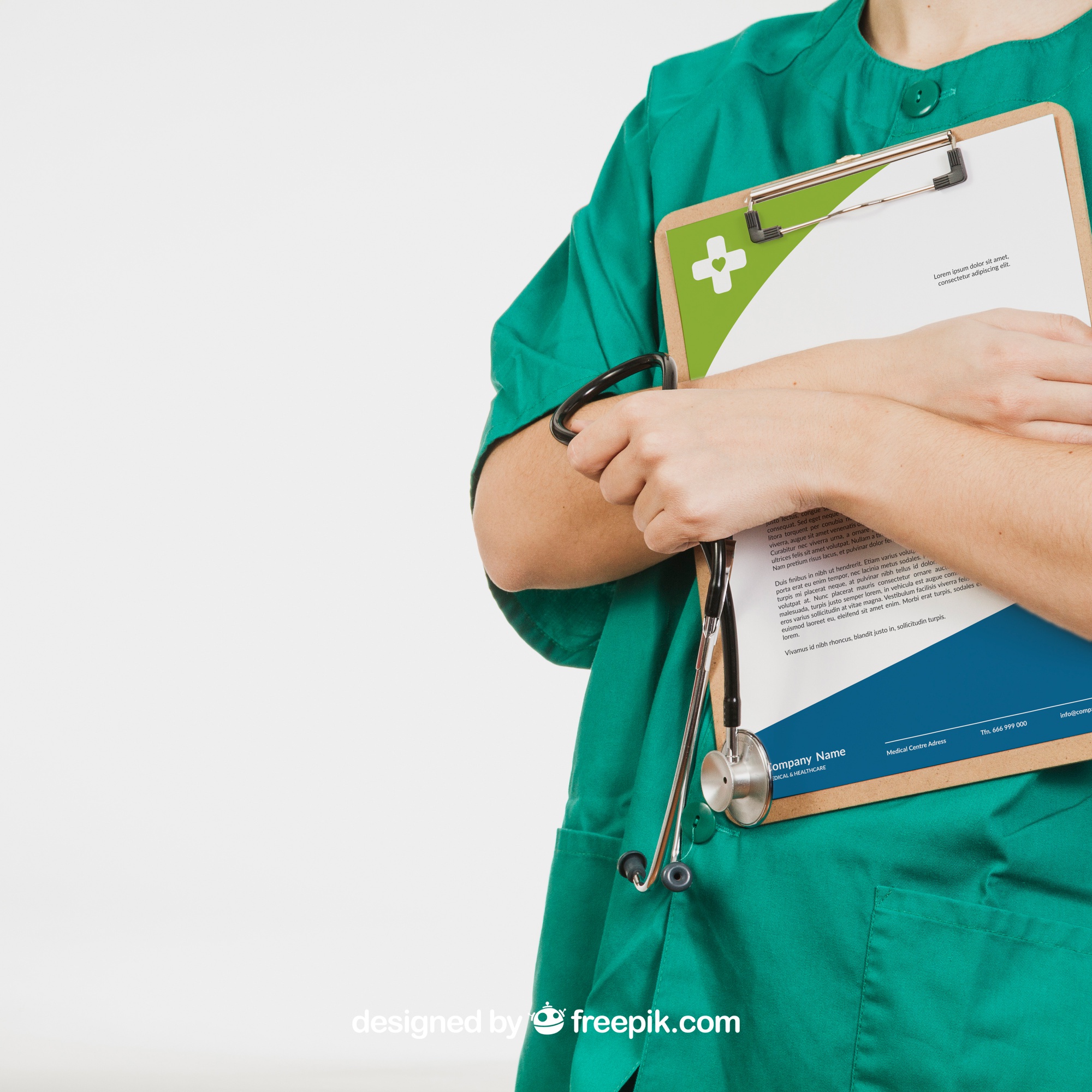 Free: Nurse holding board with document - nohat.cc