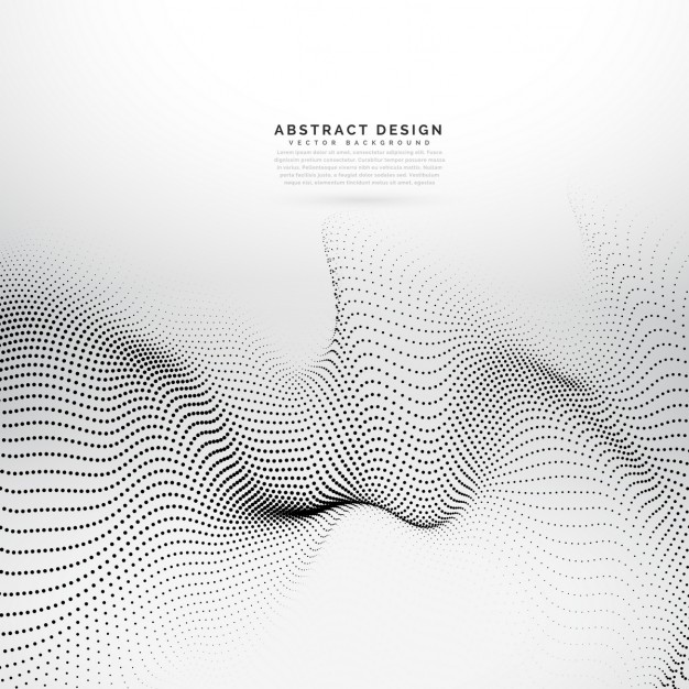 Free: Abstract wavy background with dots - nohat.cc