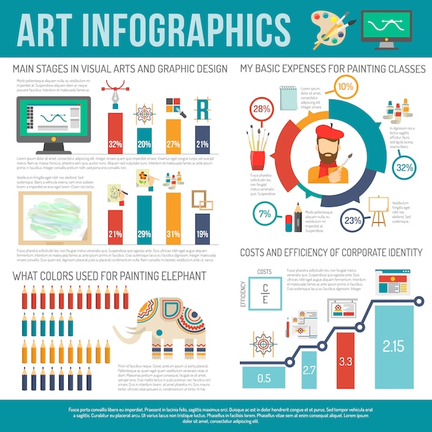 Free: Art Infographics Set - nohat.cc