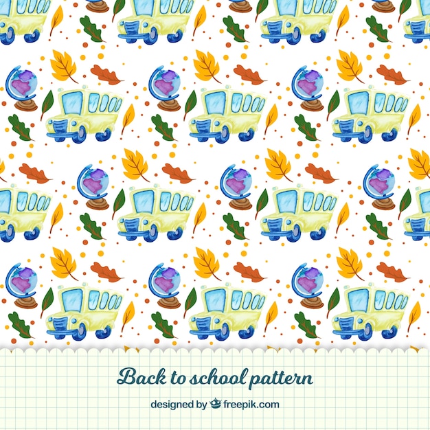Free: Back to school pattern background - nohat.cc