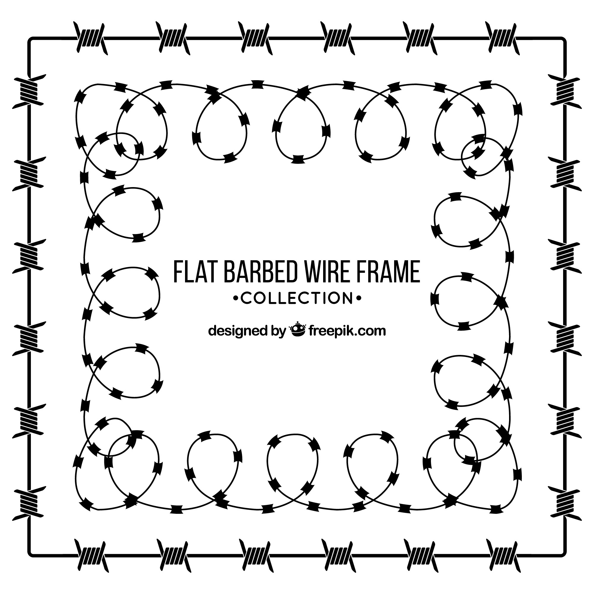 Free: Barbed wire frame design - nohat.cc