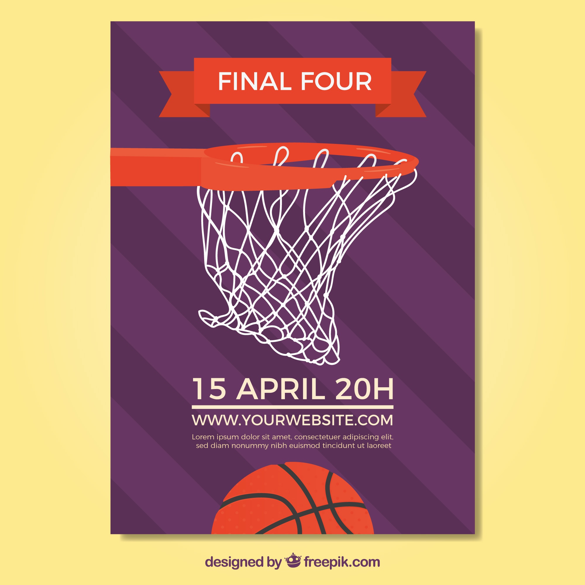 Free: Basketball basket flyer - nohat.cc