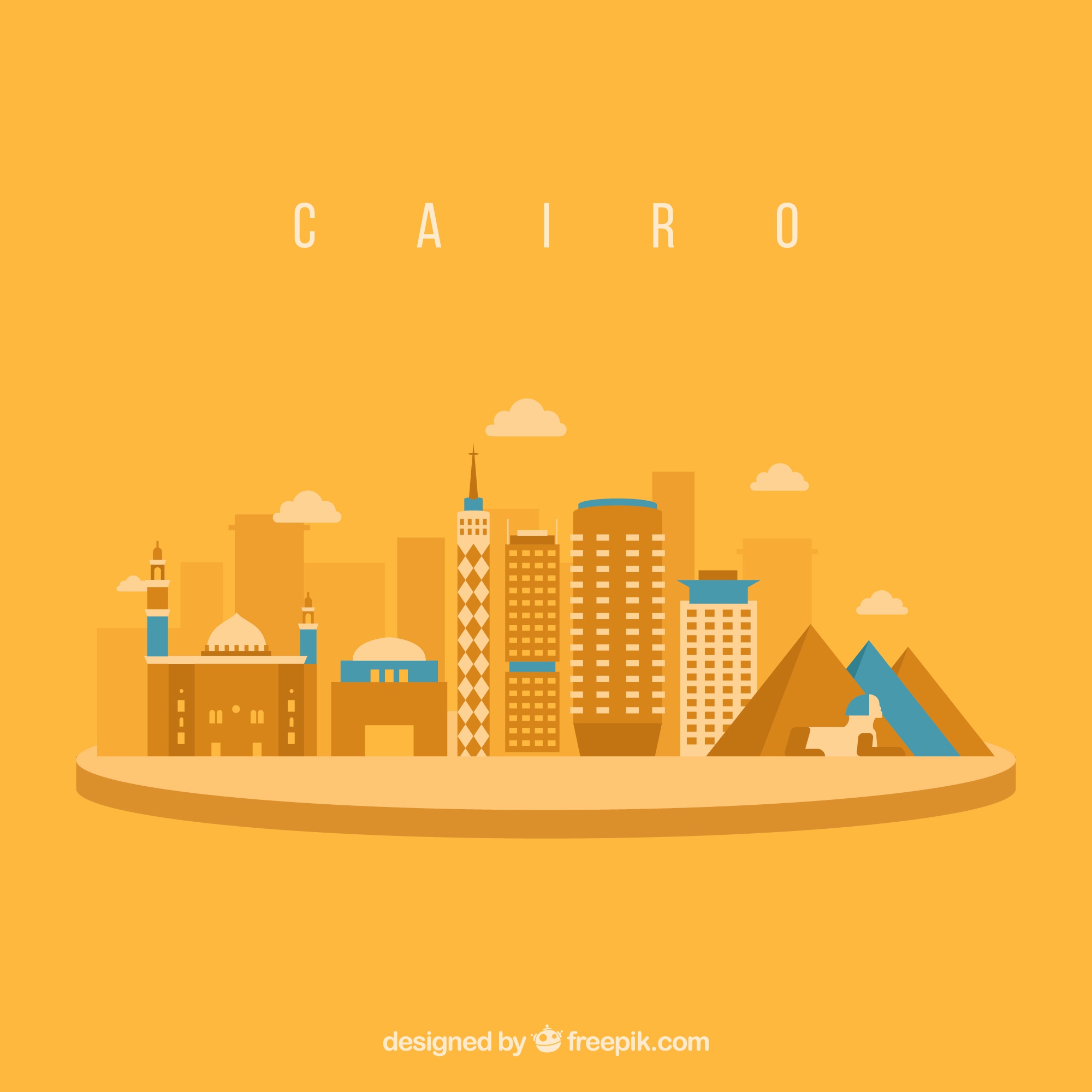 Free: Cairo skyline background - nohat.cc