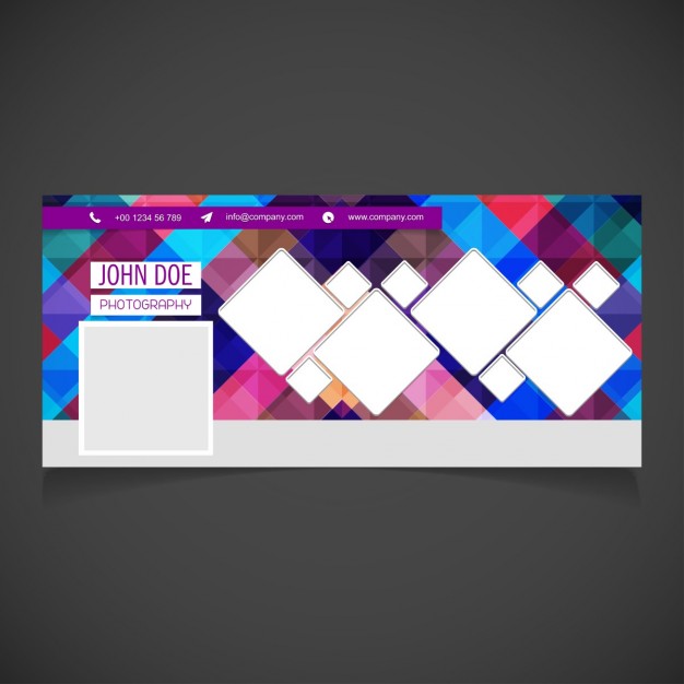 Free: Colored facebook cover in abstract style - nohat.cc