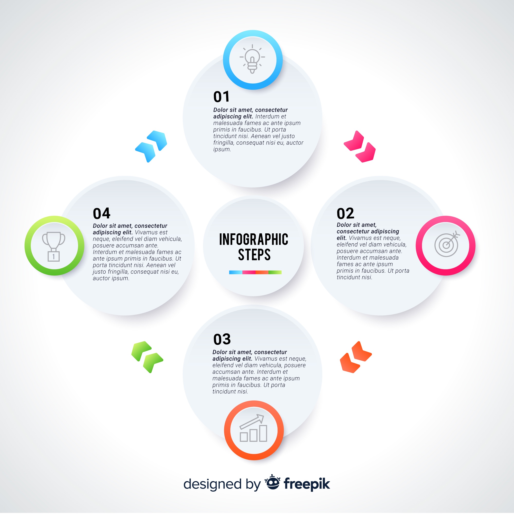Free: Creative infographic steps design - nohat.cc