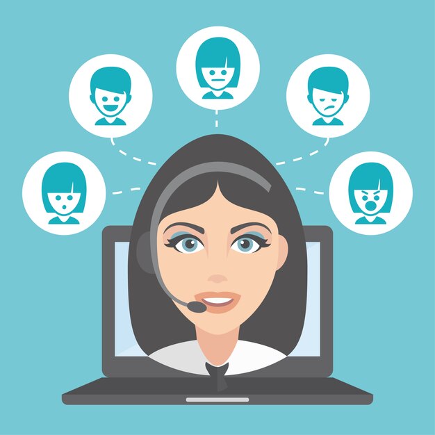 Free: Customer service background design - nohat.cc