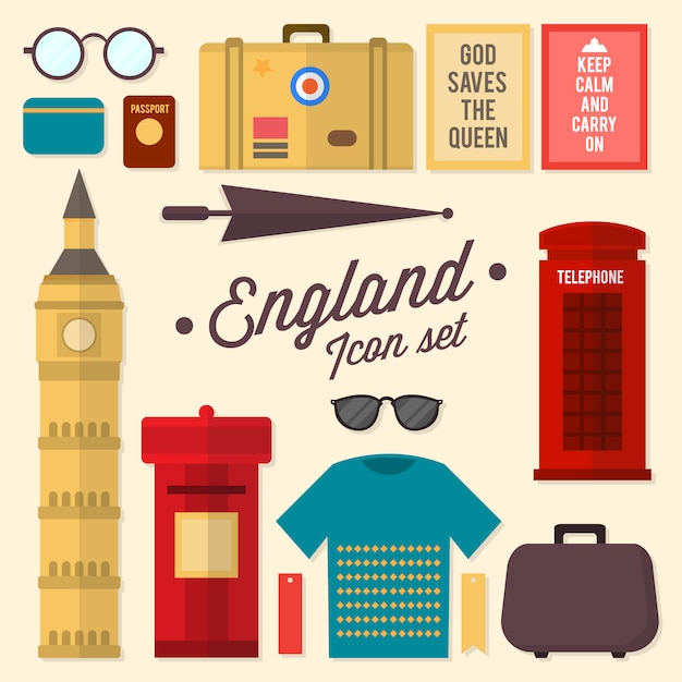 Free: England icon set - nohat.cc