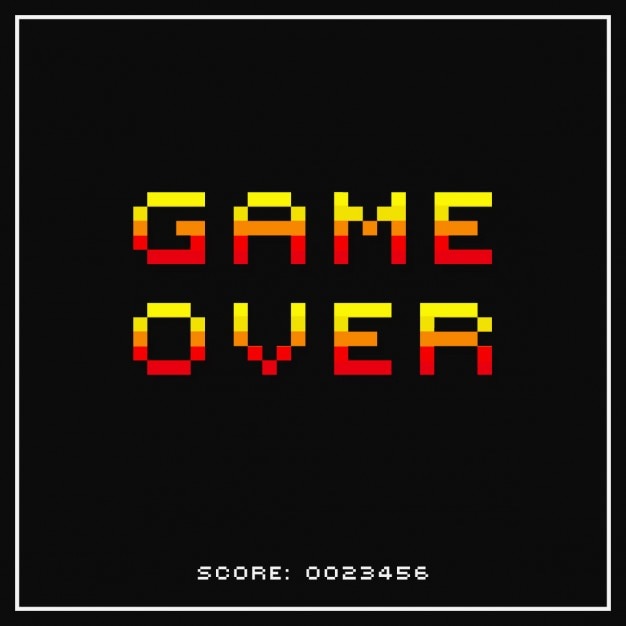 Free: Game over pixelated background - nohat.cc