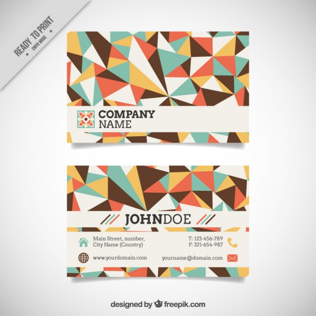 Free: Geometric business card - nohat.cc