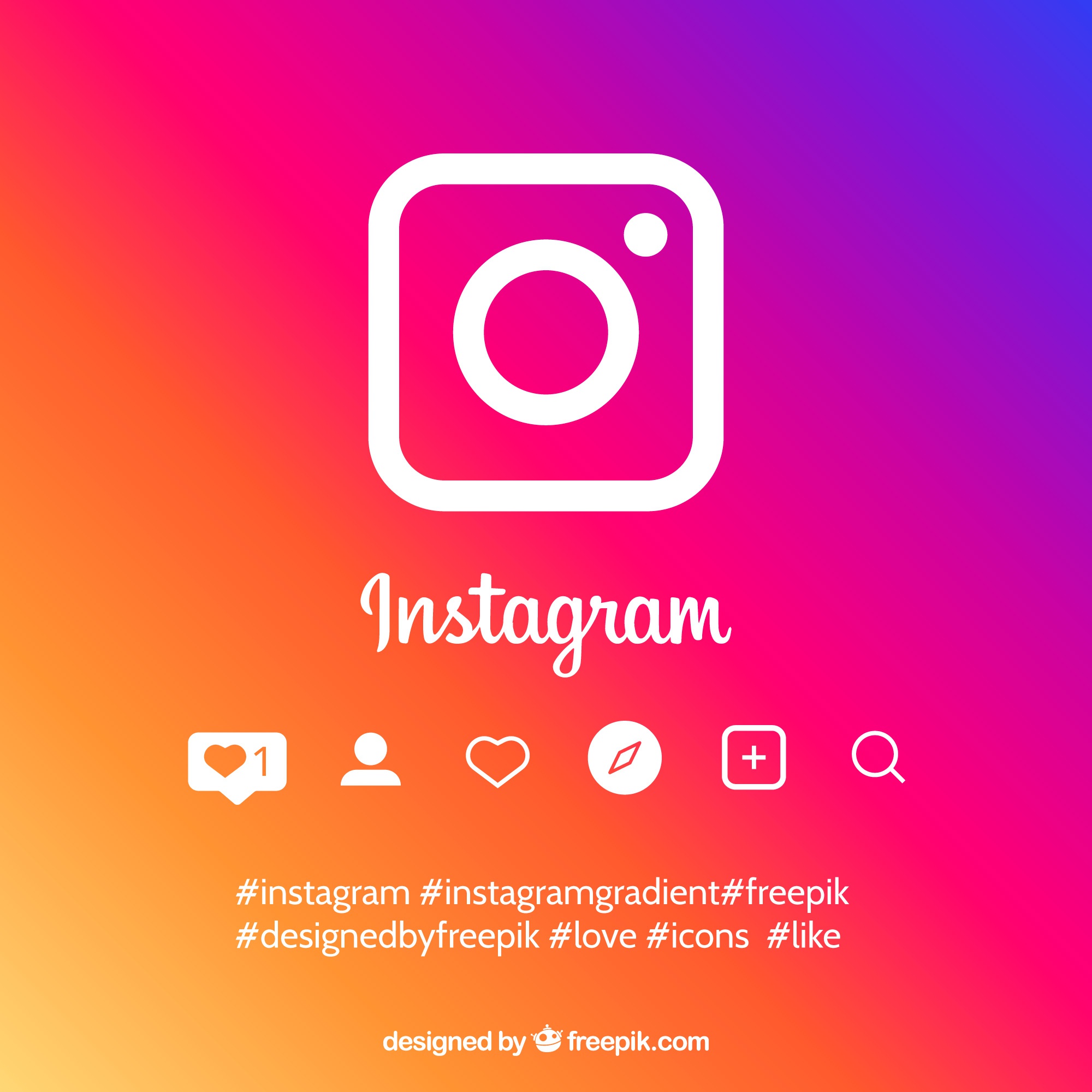 Free: Instagram background in gradient colors - nohat.cc