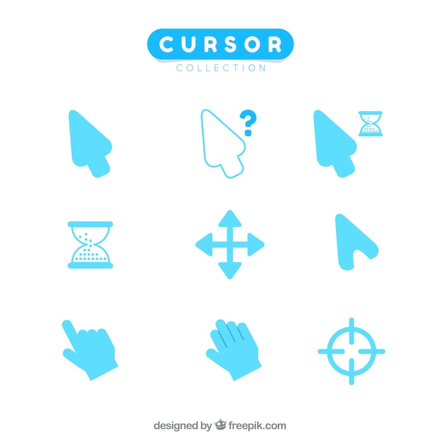 Free: Light blue cursor collection - nohat.cc