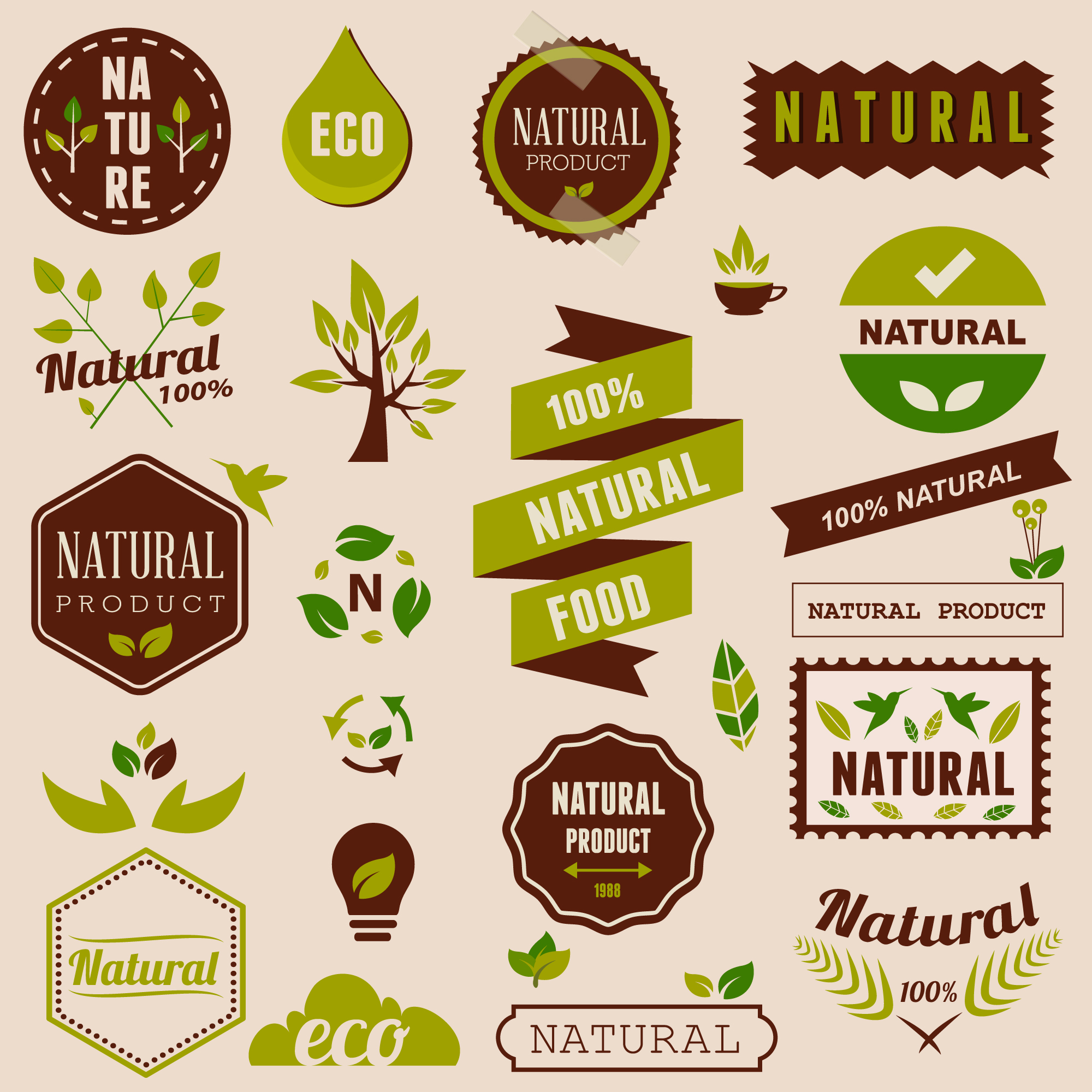 Free: Natural logo collection - nohat.cc