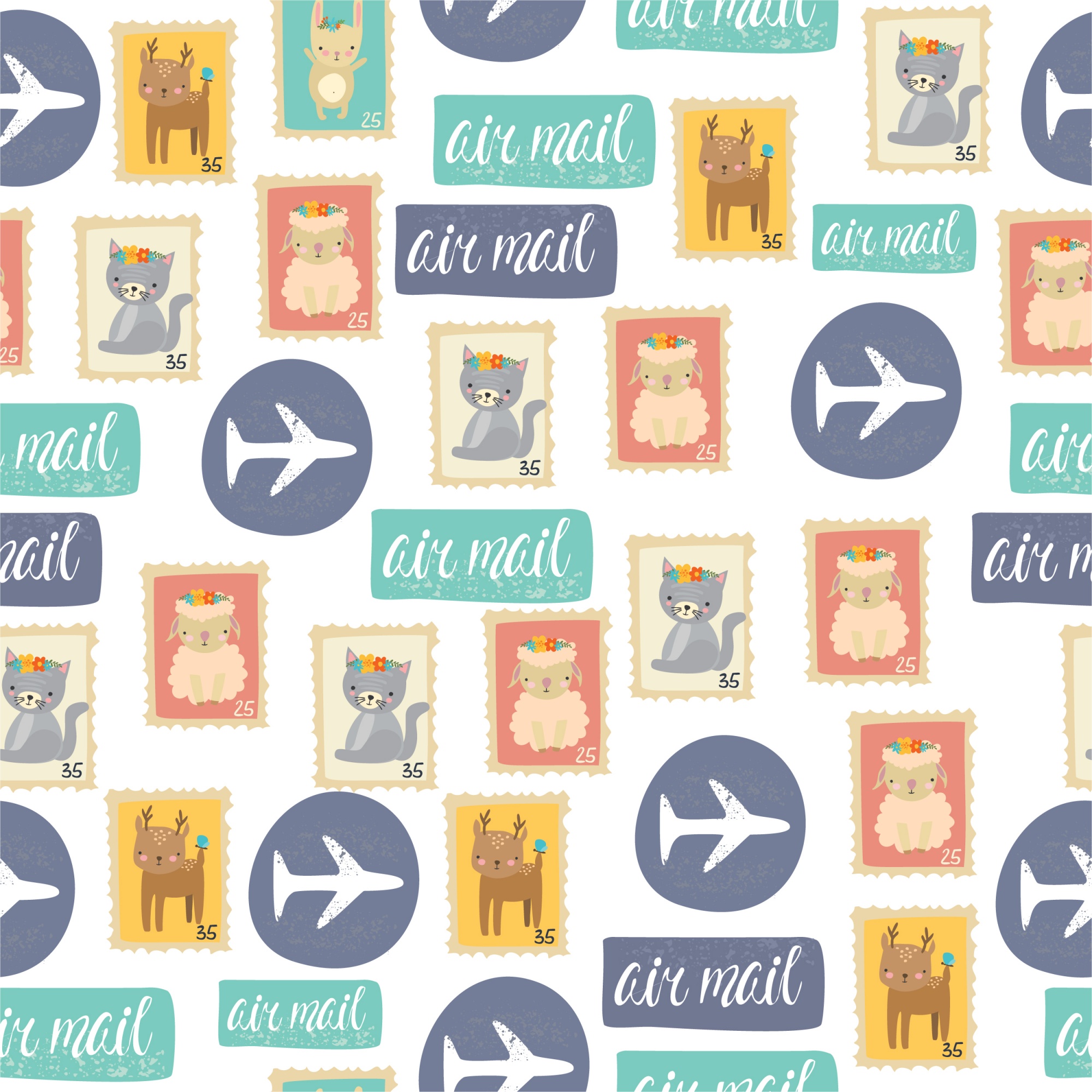 Free: pattern postage stamps - nohat.cc