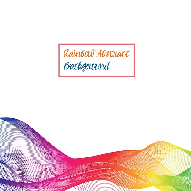 Free: Rainbow ribbon abstract background - nohat.cc