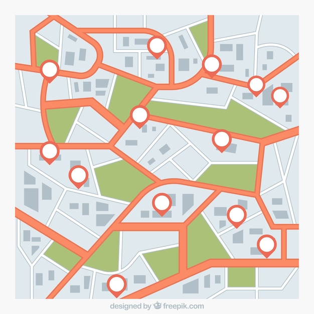 Free: Sticker road and administrative map of vector image - nohat.cc