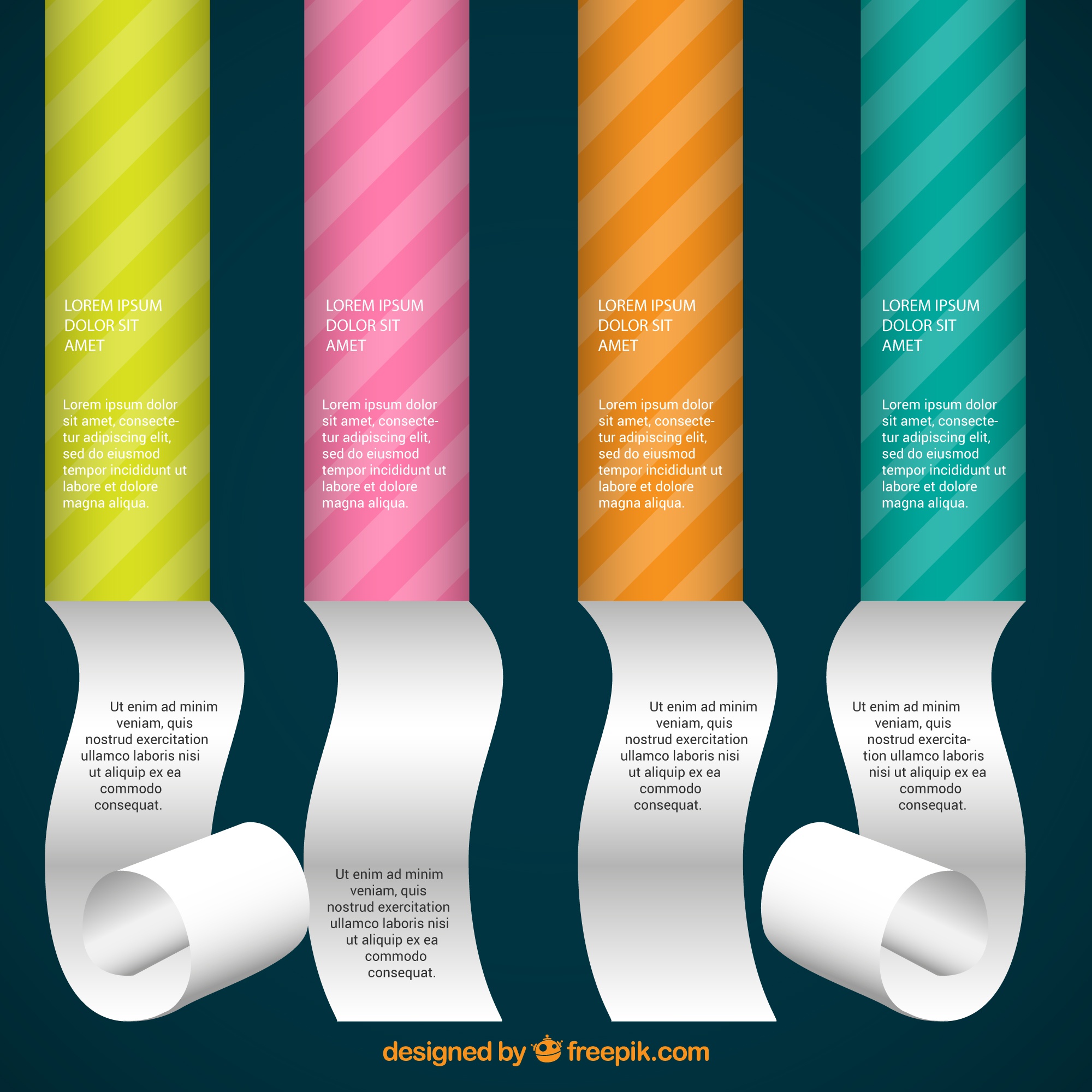 Free: Rolled up paper banners - nohat.cc