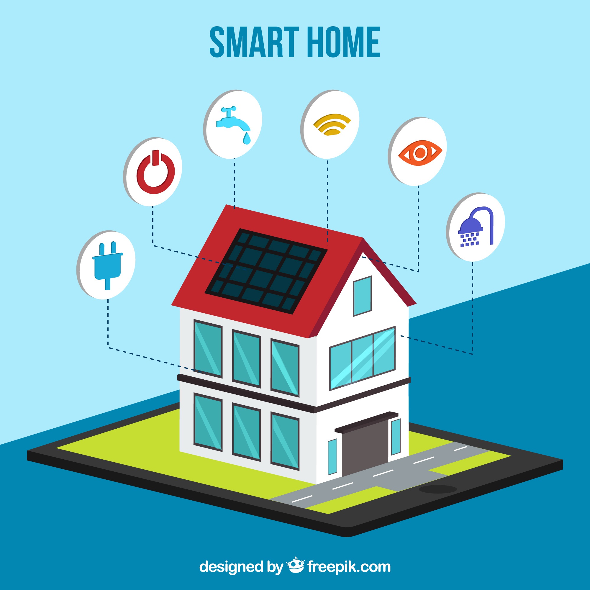 Free: Smart home in isometric style - nohat.cc