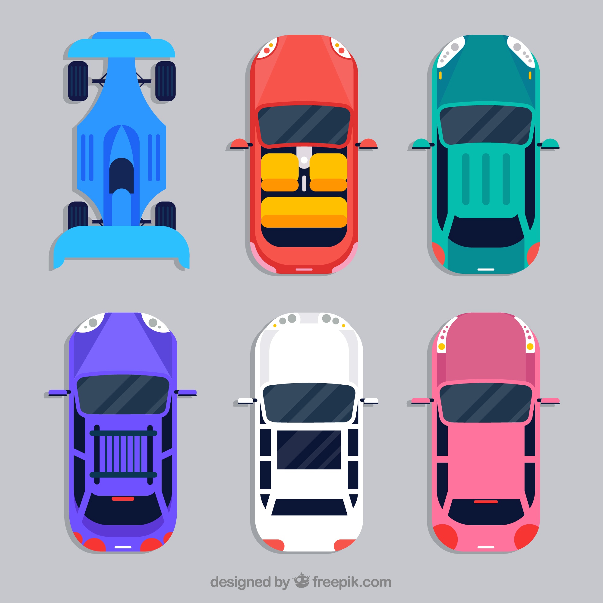 Free: Top view car collection - nohat.cc
