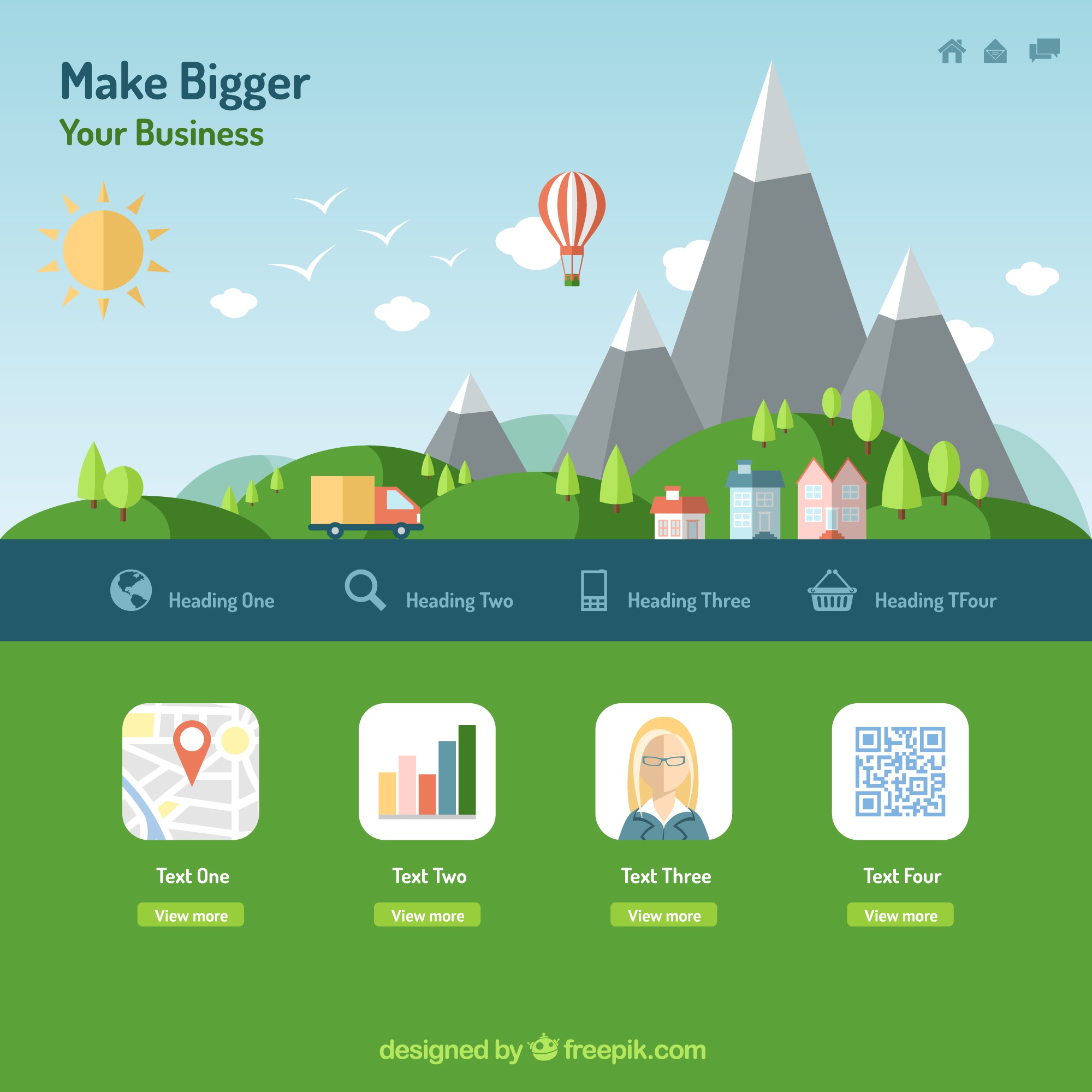 Free: Website template with a landscape - nohat.cc