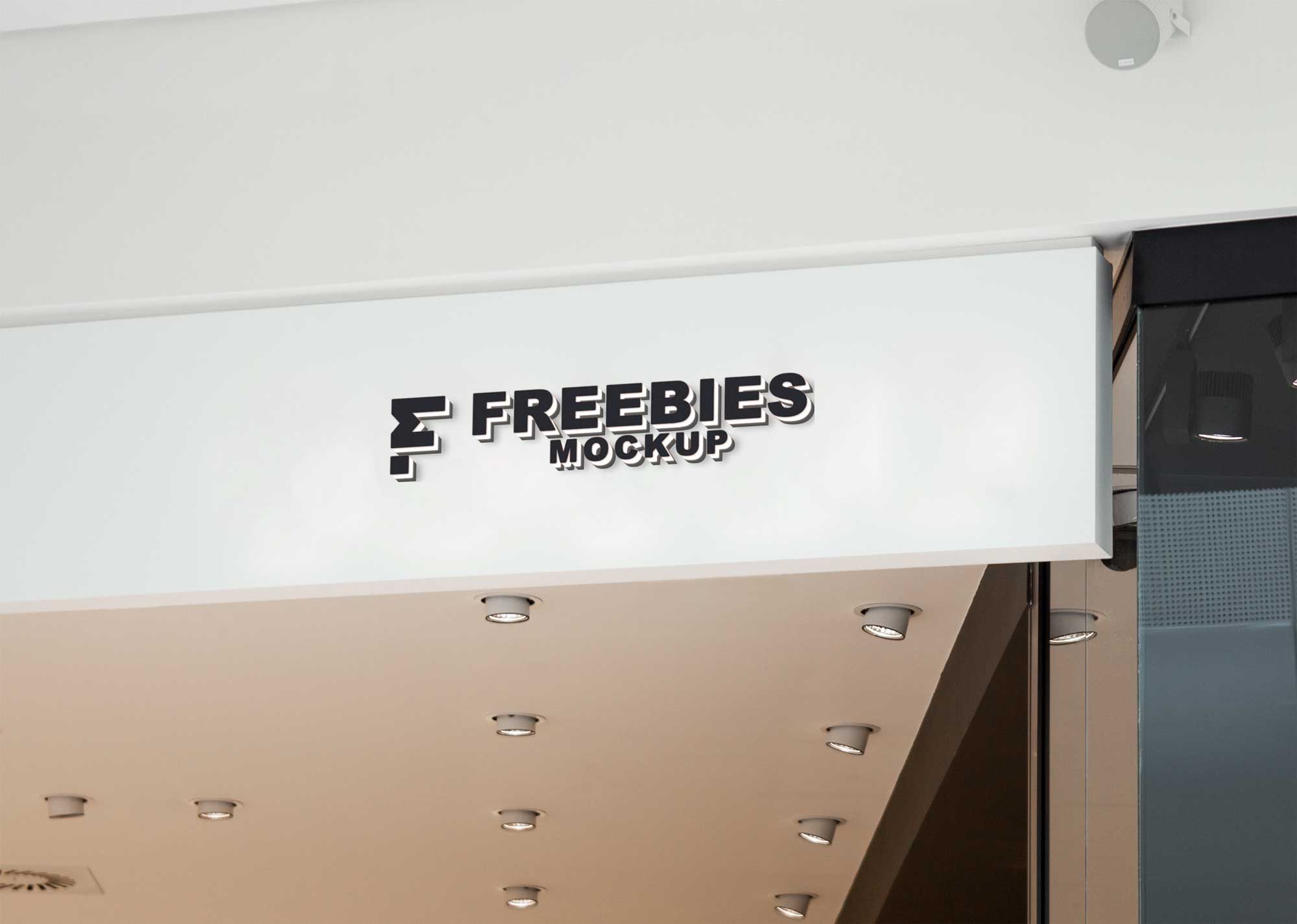 Free: Office Signage Mockup - Freebies Mockup - nohat.cc