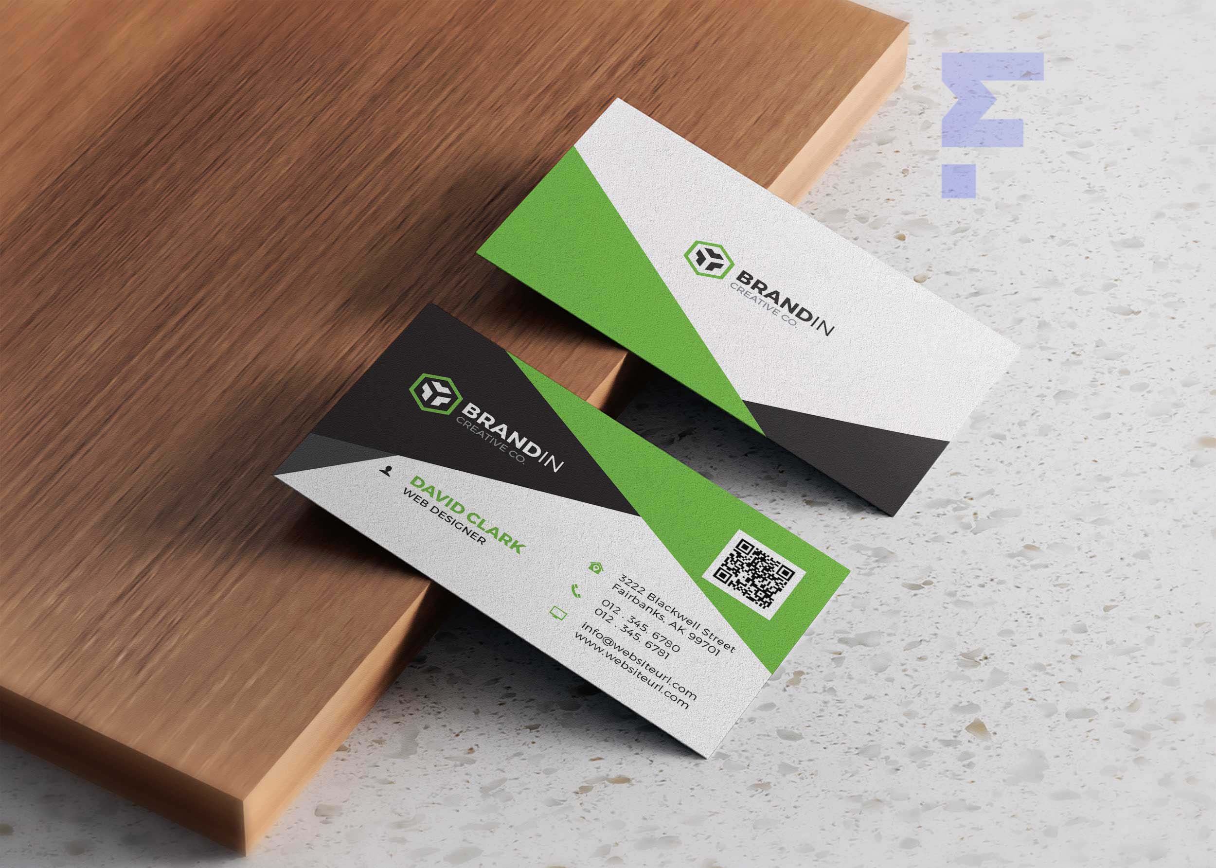 Free: Free Business Card Design For App - Freebies Mockup - nohat.cc
