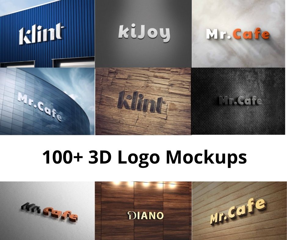 Free: 100+ 3D Logo Mockup - Freebies Mockup - nohat.cc