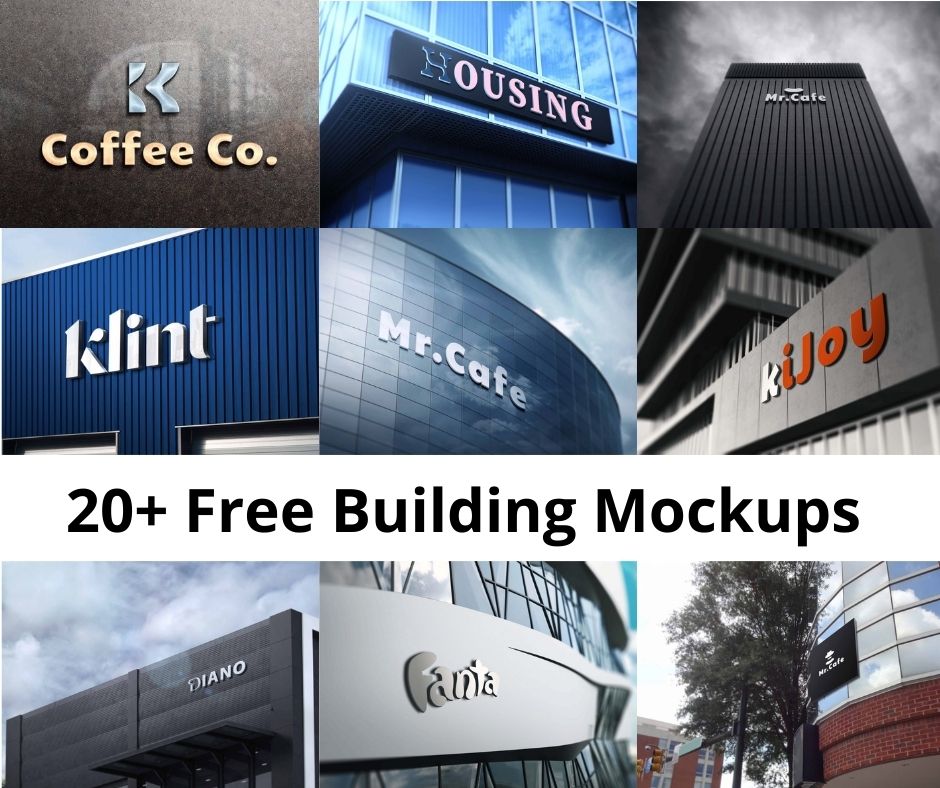 Free: 20+ Free Building Mockup Collection - Freebies Mockup - nohat.cc