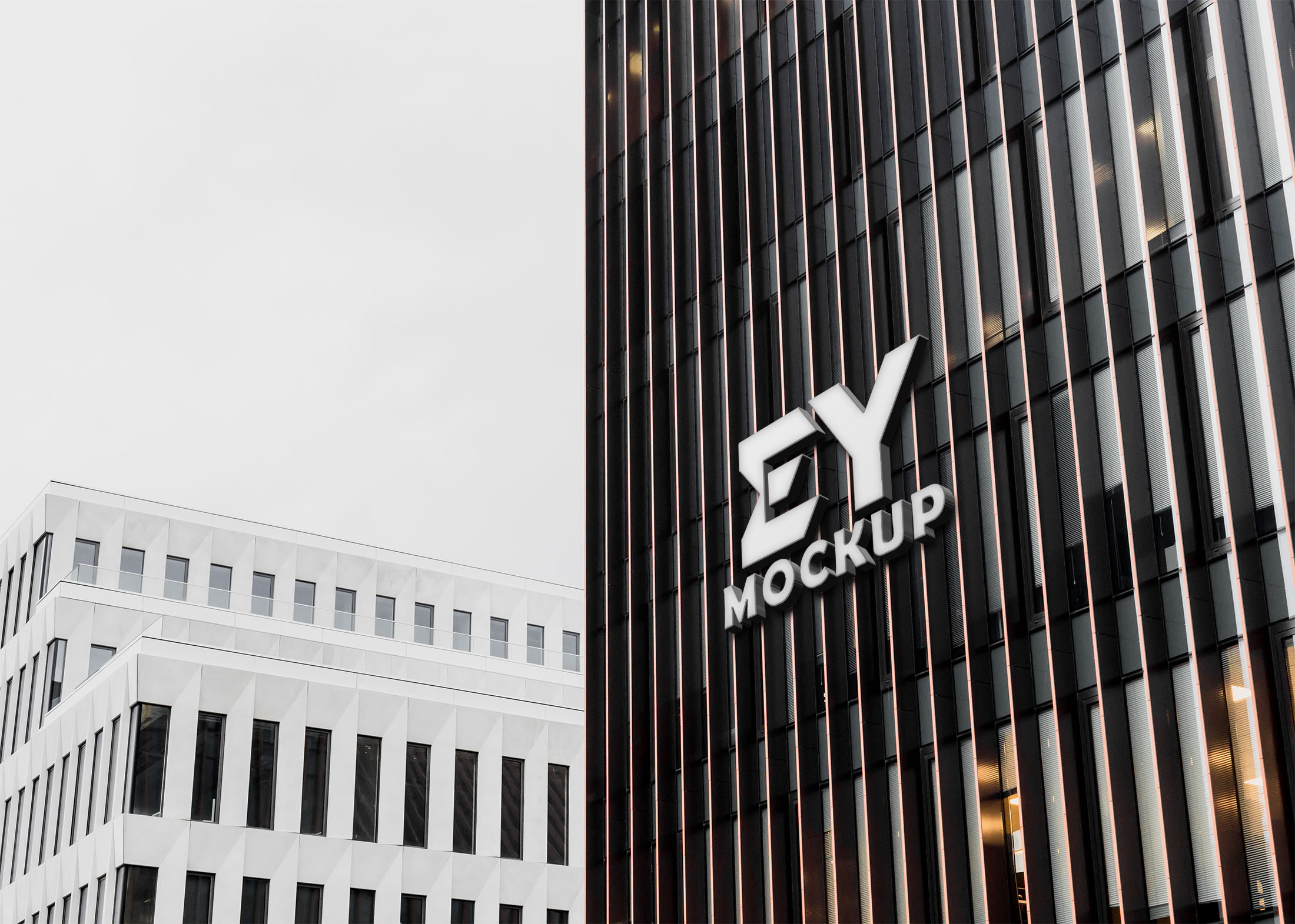 Free: Free Building Logo Mockup (PSD) - Freebies Mockup - nohat.cc