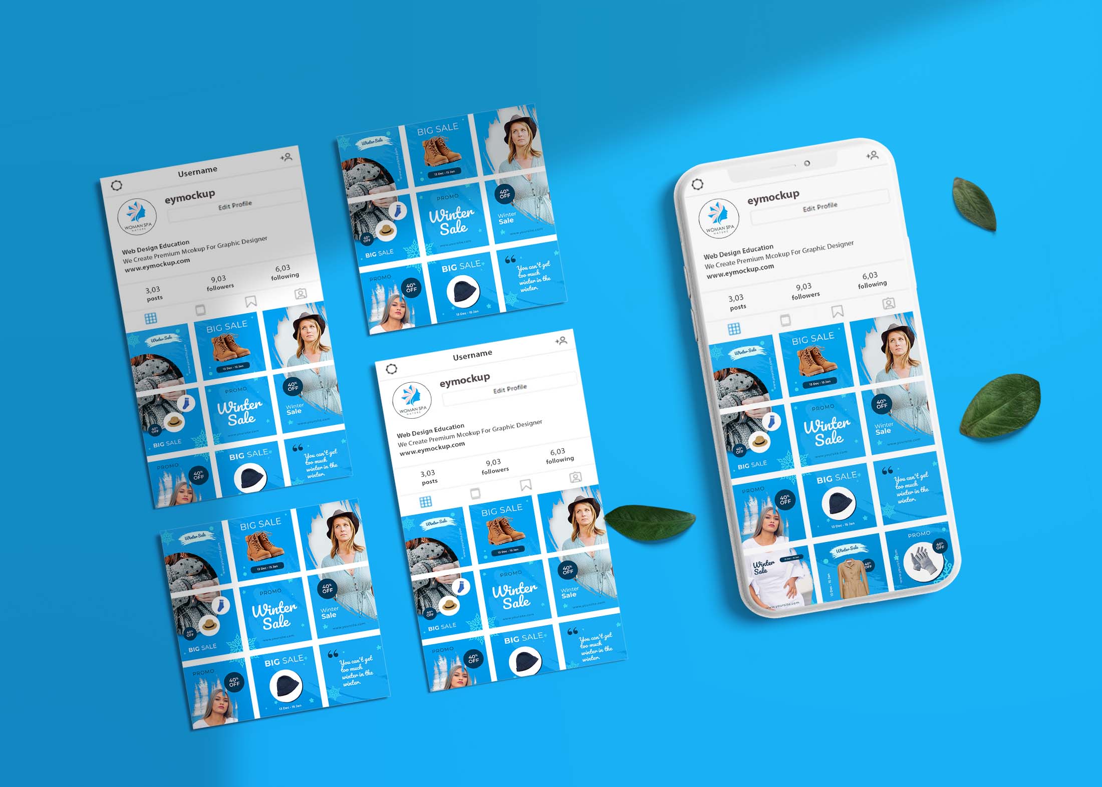 Free: Insta Banner Mockup - Freebies Mockup - nohat.cc