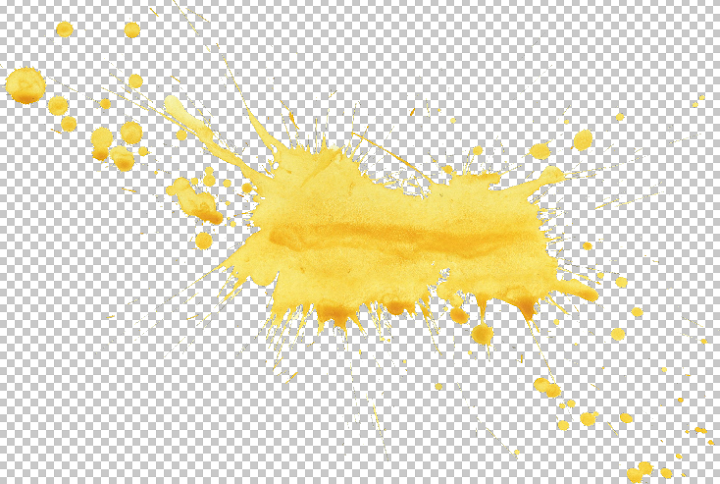 Free: Gold Paint Splatter - Yellow Watercolor Splash - nohat.cc