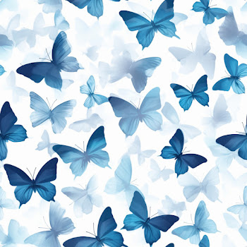 Free: blue butterfly seamless pattern - nohat.cc