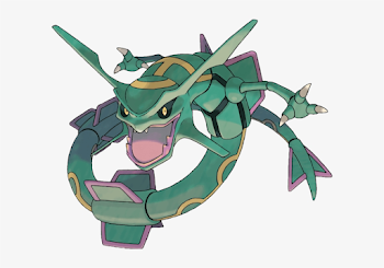Free: 384rayquaza-shiny Xy Anime - Pokemon Rayquaza Shiny - 489x347 PNG ...
