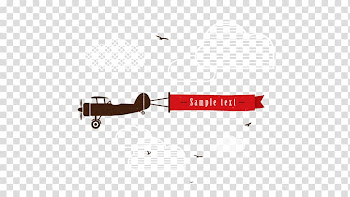 Free: SVG Airplane with a banner - nohat.cc