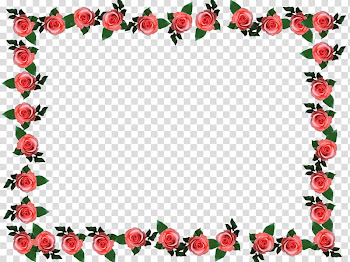 Free: Vertical Rose frame PNG transparent background with copy space ...