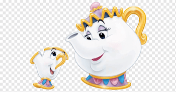 Free: Beast Belle Mrs. Potts Cogsworth Animation, Animation transparent ...