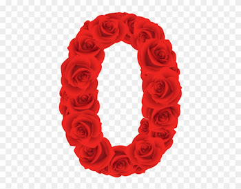 Free: Number Clip art - Red Roses Number Zero PNG Clipart Image - nohat.cc