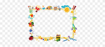 Free: School Supplies Borders Clip Art - School Clipart Border - nohat.cc