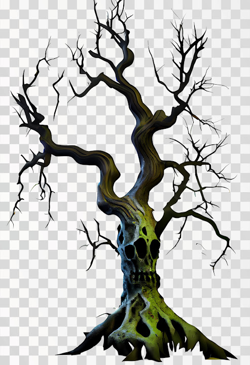 Free: Spooky Tree PNG transparent, halloween tree, tree with skull ...