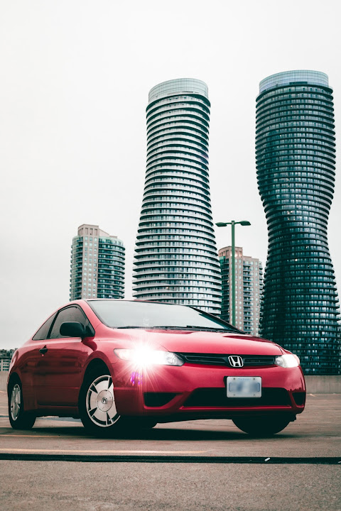 Free: Photo of Parked Red Honda - nohat.cc