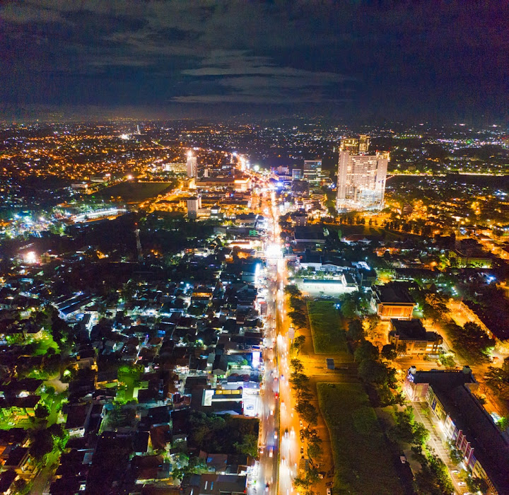 Free: Aerial Photography of City at Night - nohat.cc