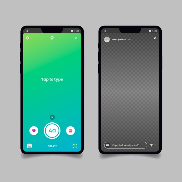 Free: Instagram stories interface template Free Vector - nohat.cc