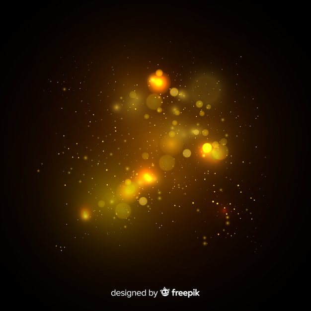Free: Floating yellow particles effect Free Vector - nohat.cc