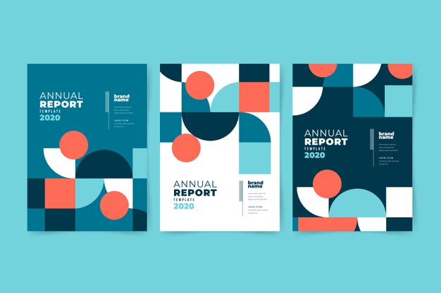 Free: Colourful abstract annual report template Free Vector - nohat.cc
