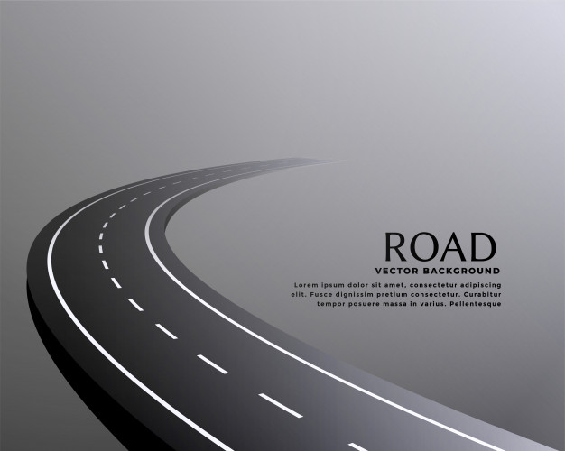 Free: Curved perspective road pathway background Free Vector - nohat.cc