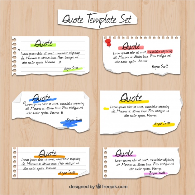 Free: Notebook paper quote templates Free Vector - nohat.cc